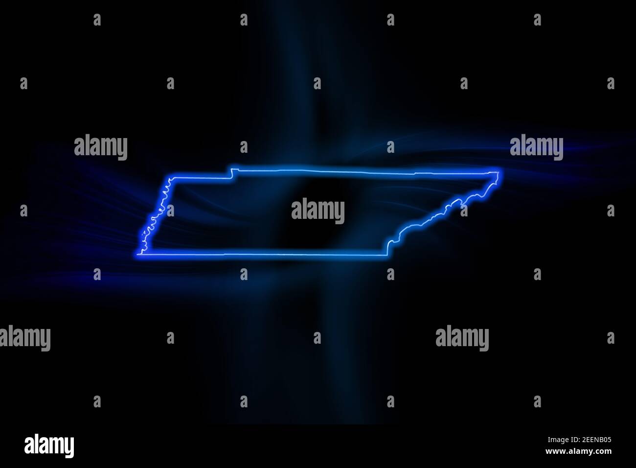 Political Map Of Tennessee High Resolution Stock Photography and Images ...