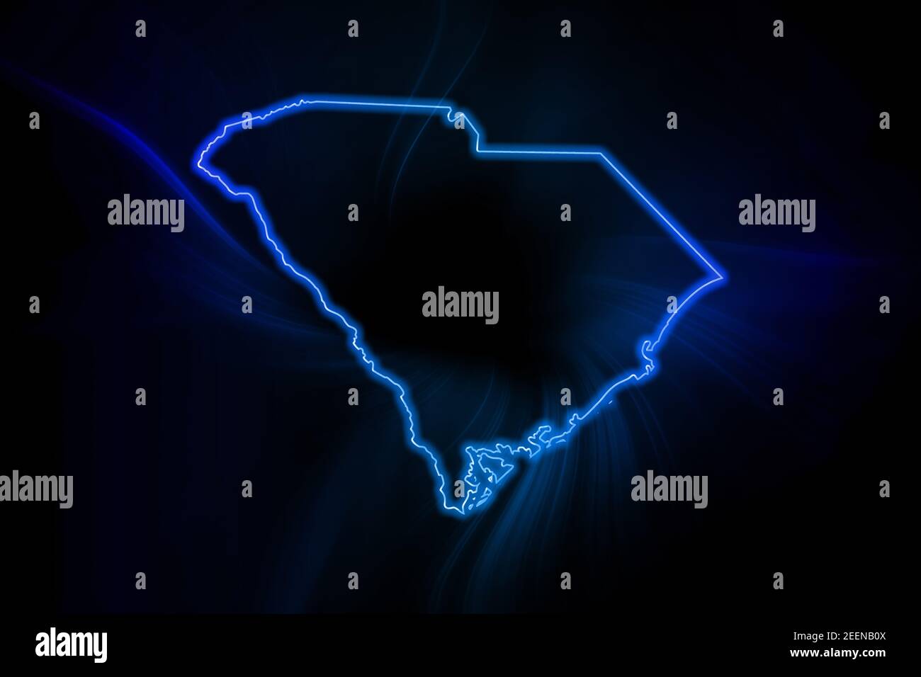 South carolina map hi-res stock photography and images - Alamy