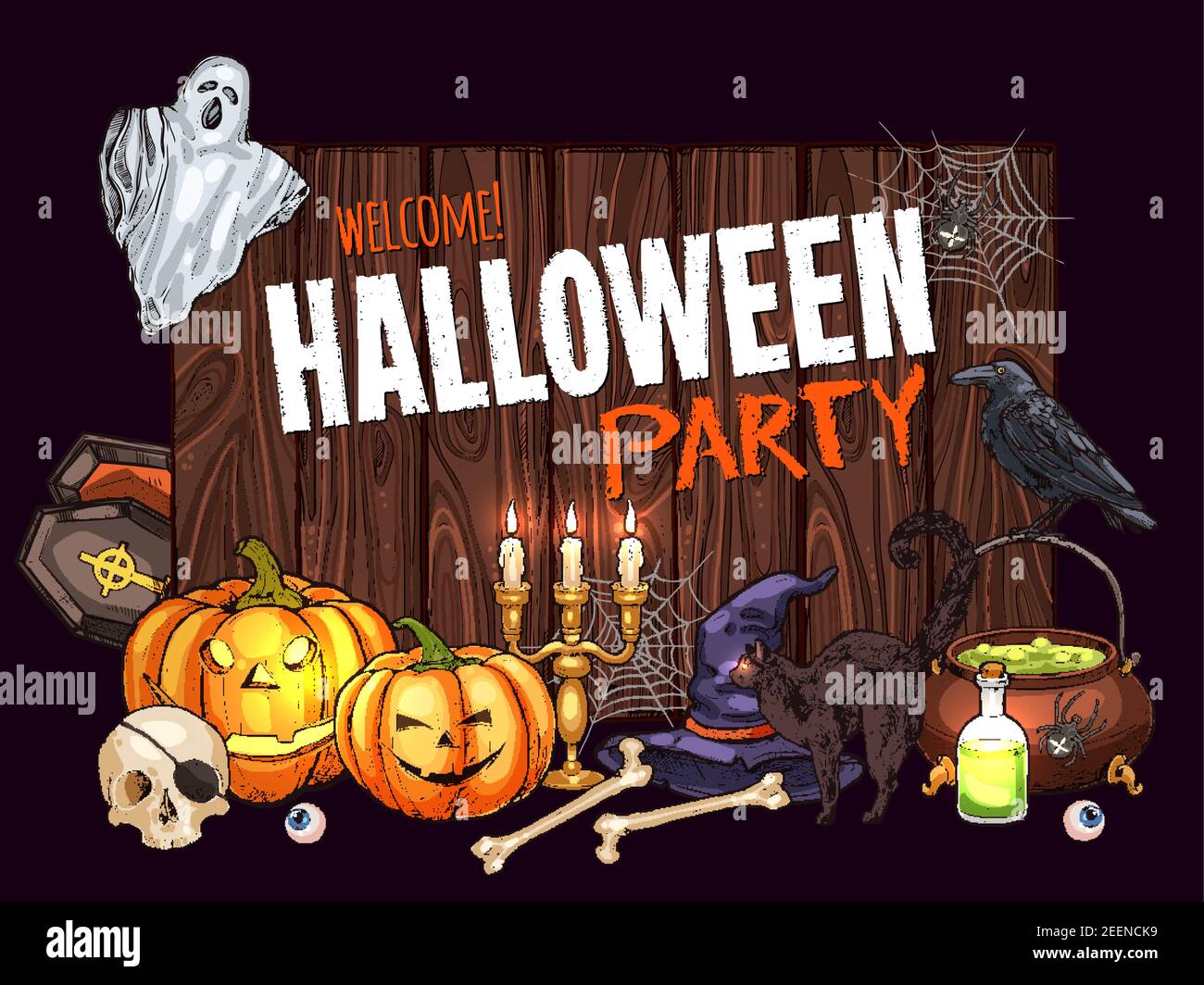 Welcome horror Stock Vector Images - Alamy