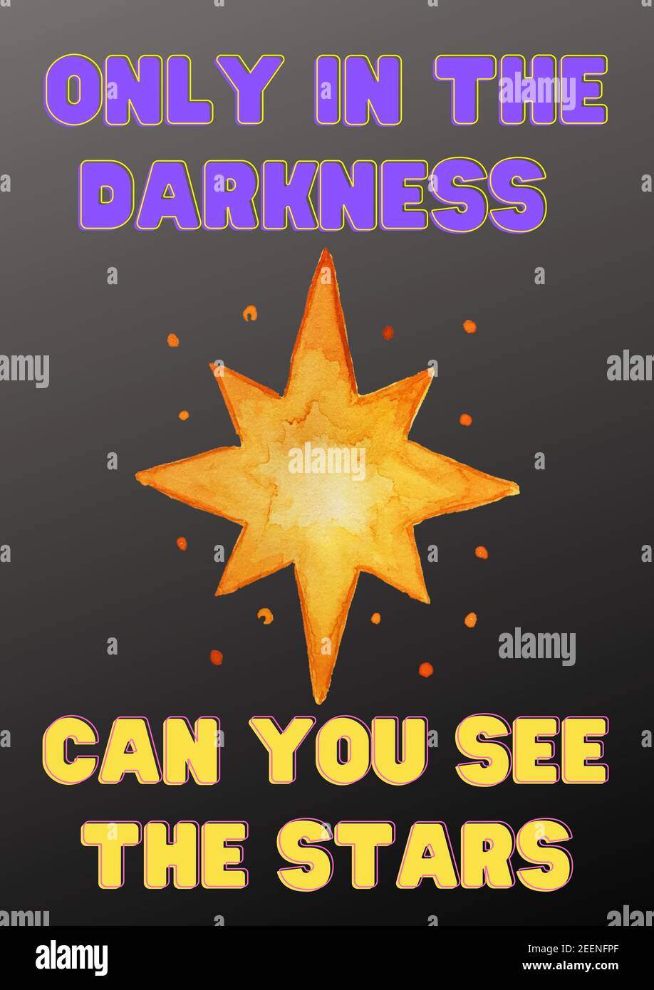 Inspirational Quotes Wallpaper or Poster Stock Photo - Alamy