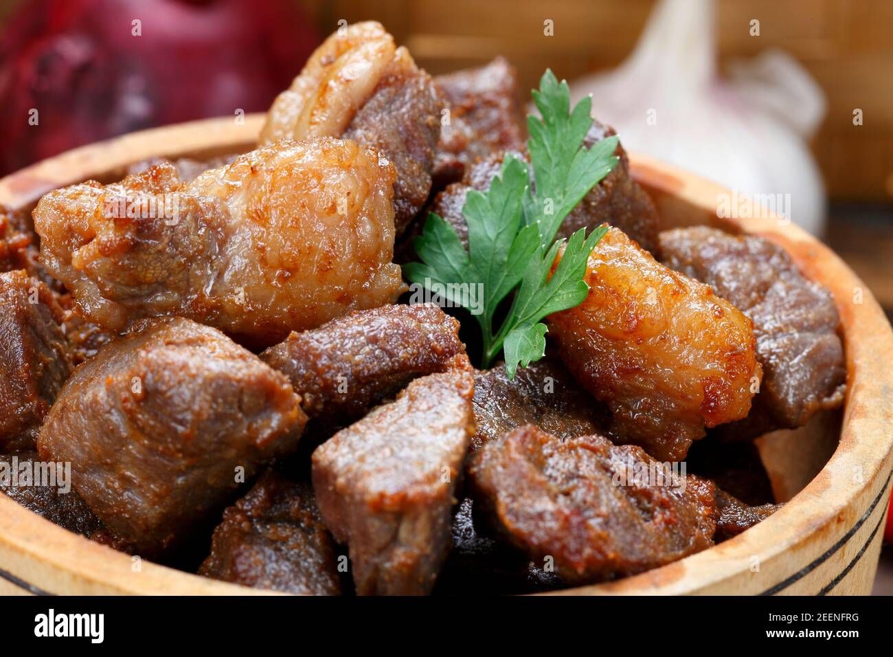 Sun dried meat Stock Photo - Alamy