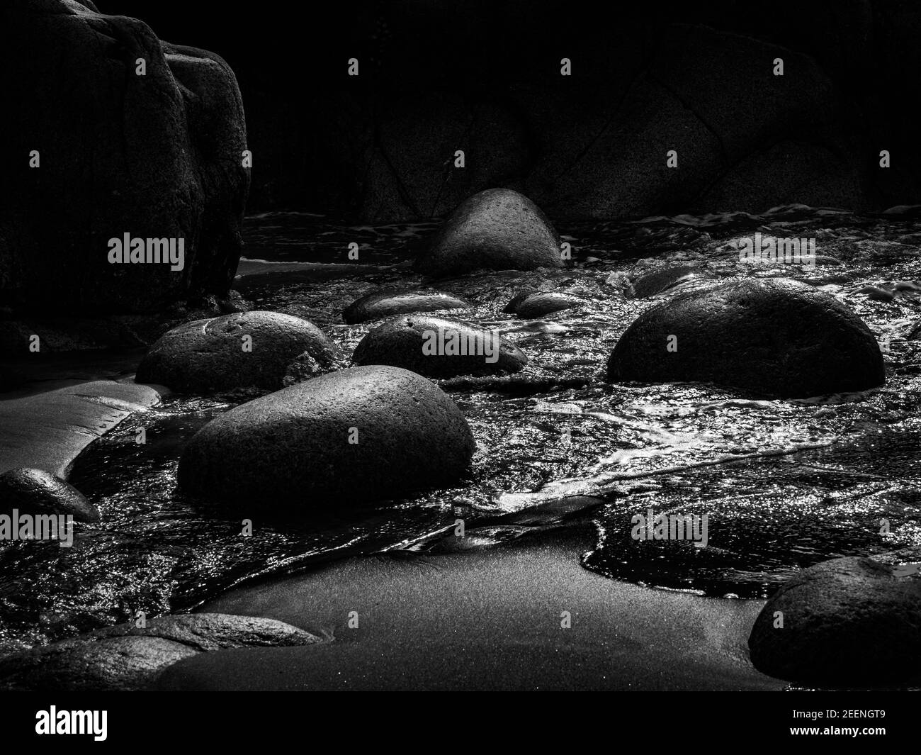 Pebbles Porth Nanven Cornwall Stock Photo - Alamy
