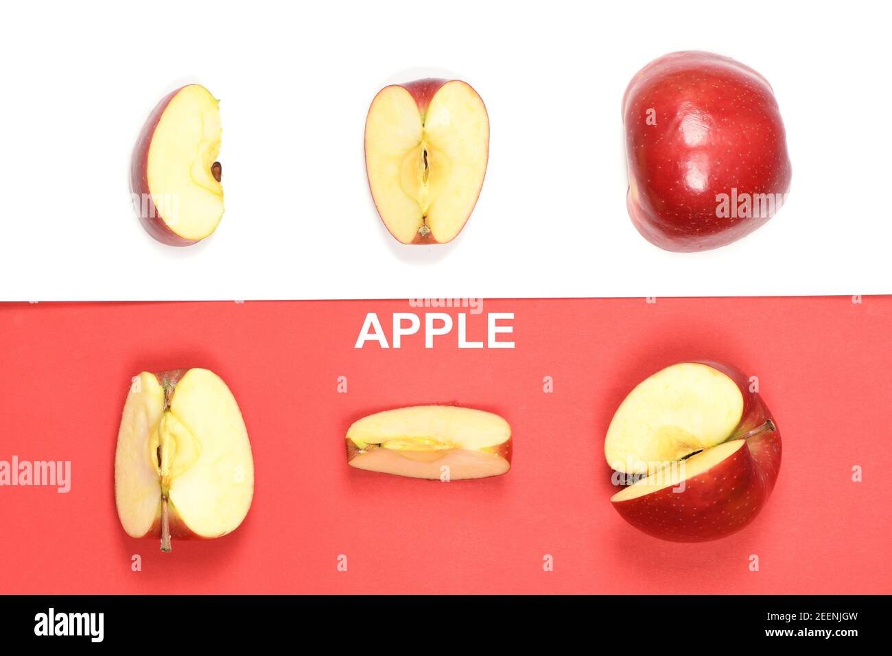 Creative layout made of apple. High resolution photo. Full depth of ...