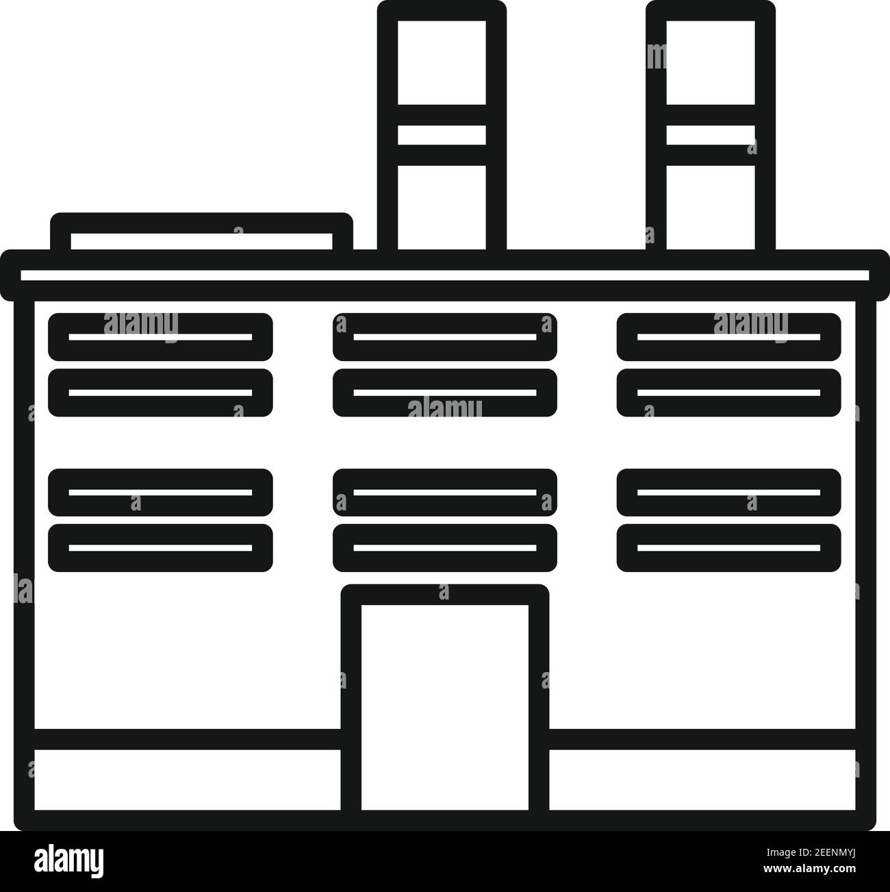 Eco recycle factory icon, outline style Stock Vector Image & Art - Alamy