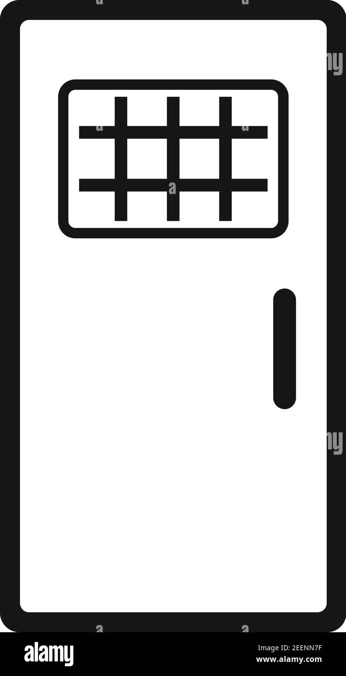 Prison Metal Door Icon Simple Style Stock Vector Image And Art Alamy