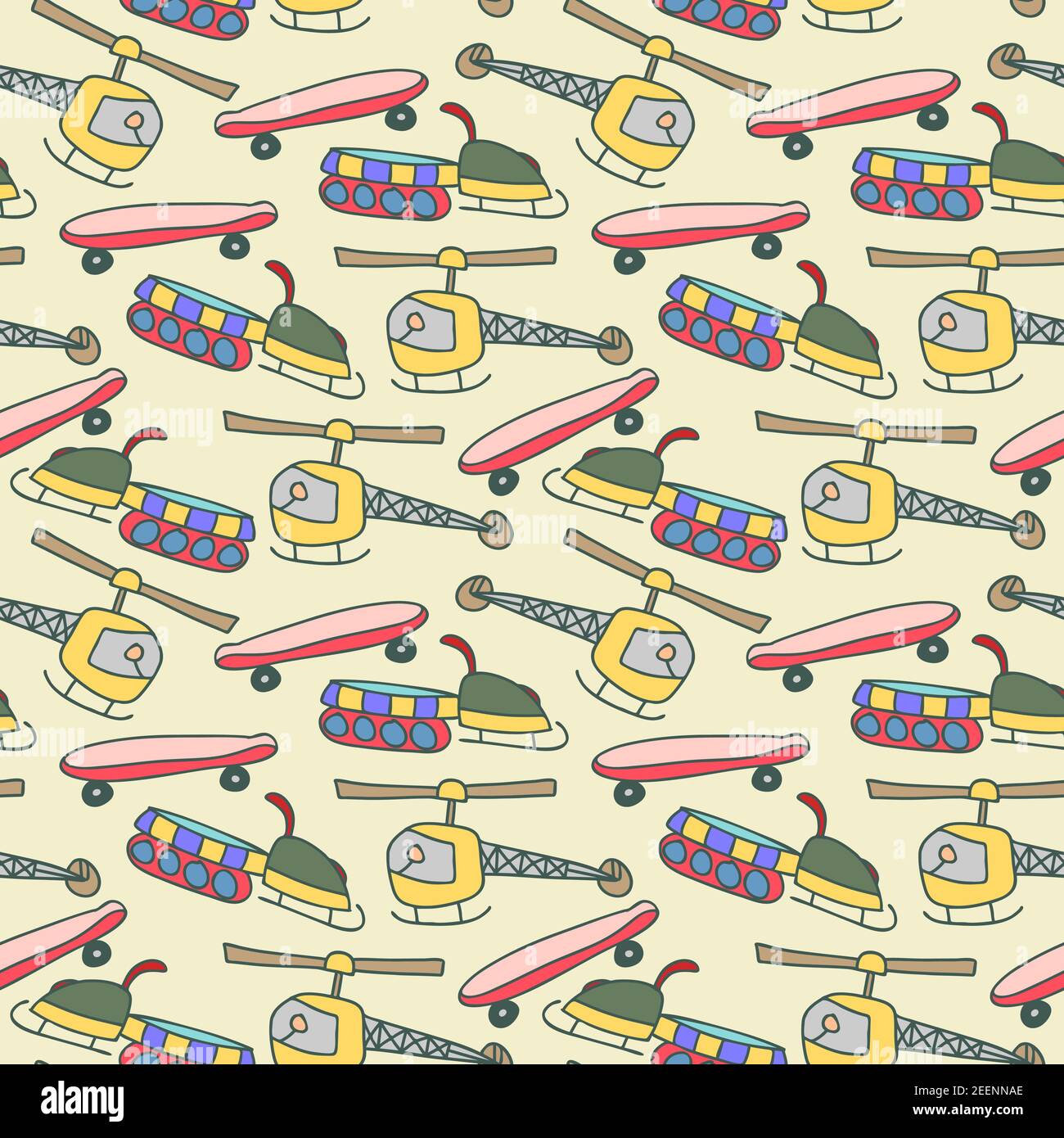 seamless pattern vehicle. seamless pattern of navy seal cartoon Stock ...