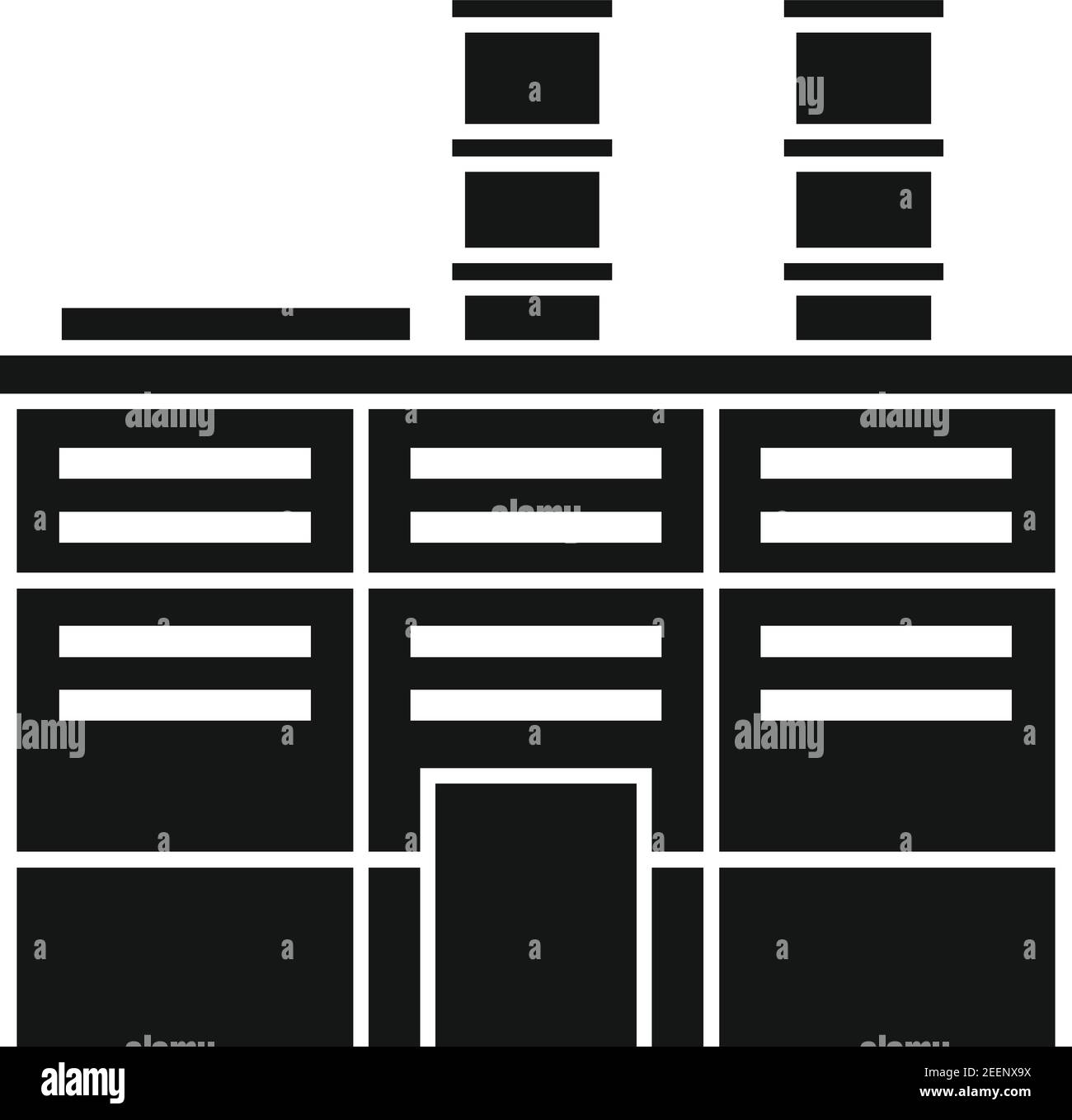 Sorting recycle factory icon, simple style Stock Vector Image & Art - Alamy