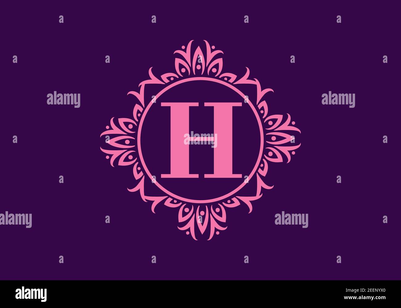 Vintage gold purple frame Stock Vector Images - Alamy