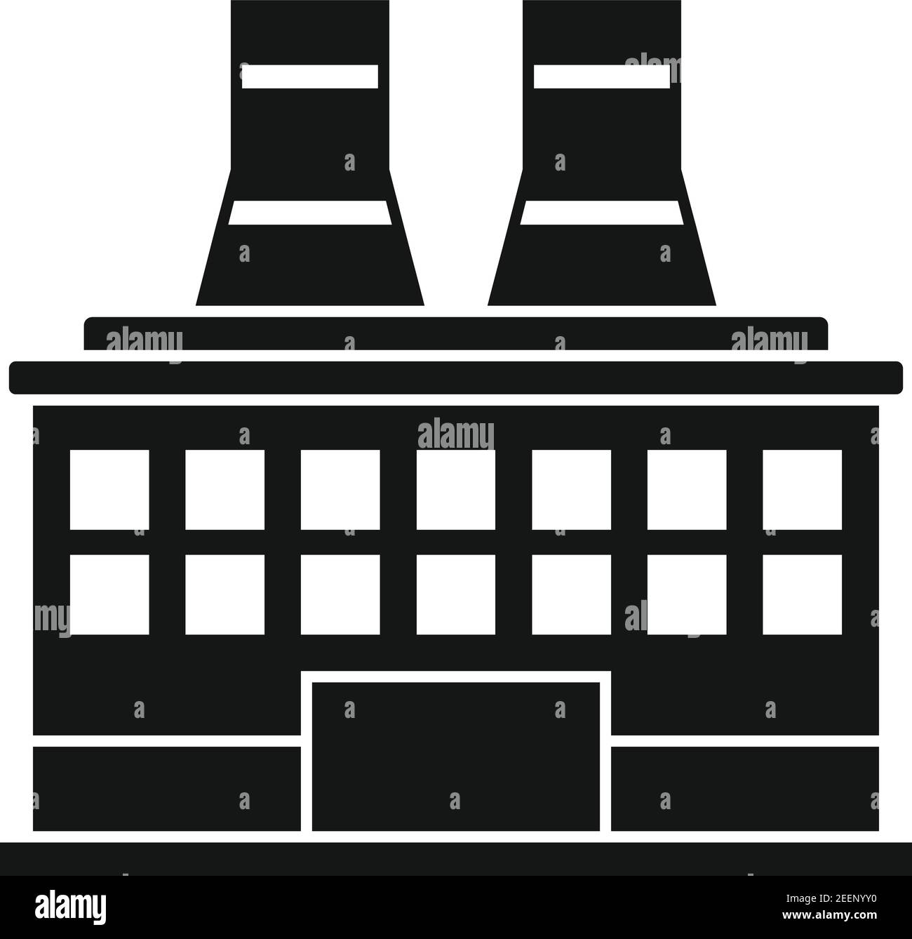 Construction recycle factory icon, simple style Stock Vector Image ...