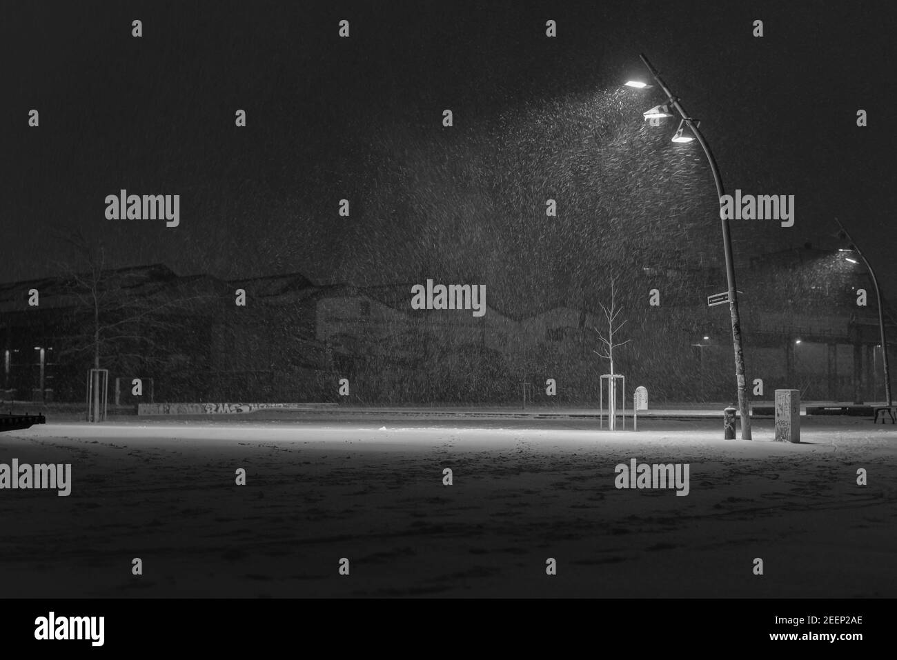 Winter flurry Black and White Stock Photos & Images - Alamy