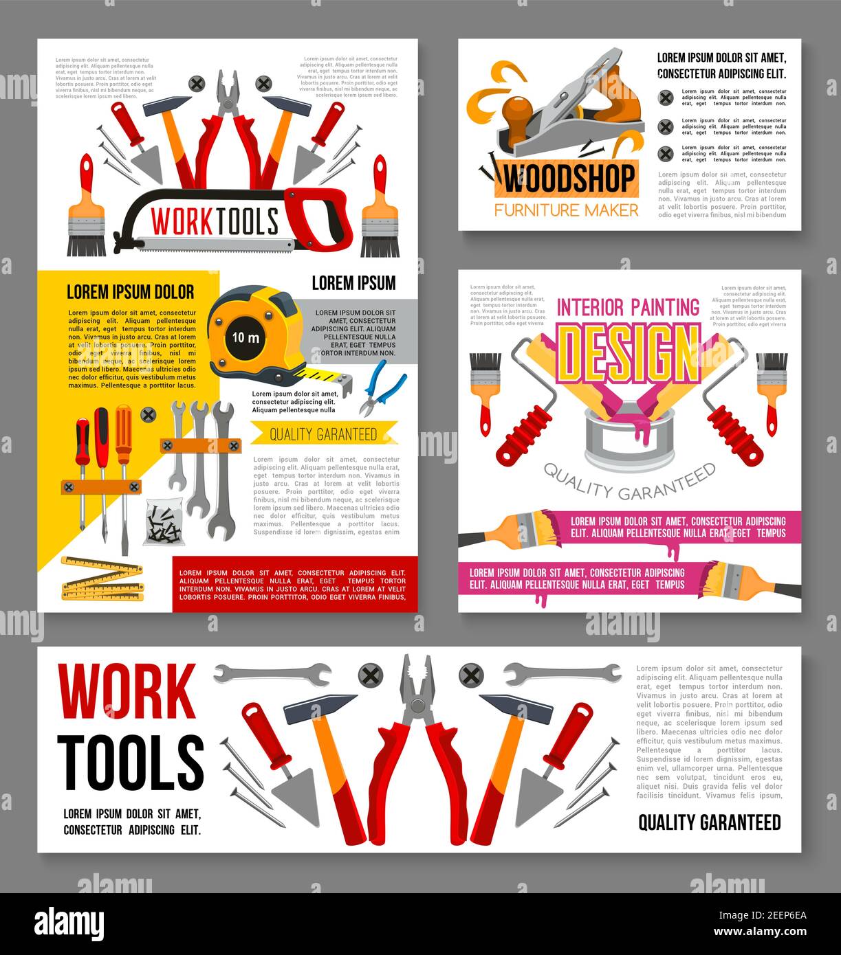 Ladder safety posters Stock Vector Images - Alamy