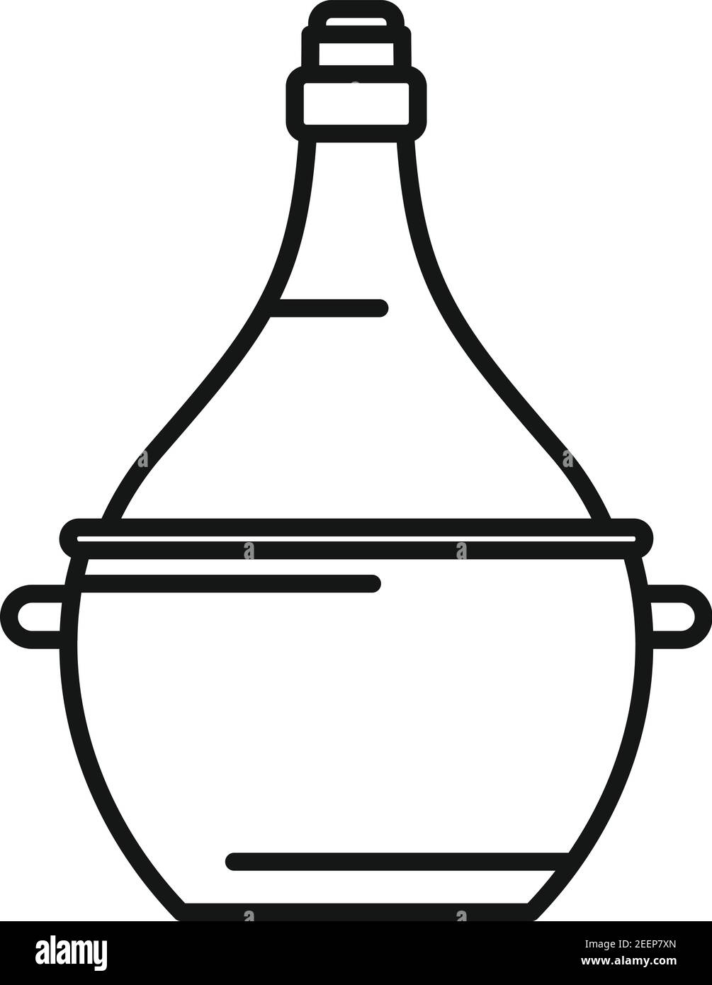 Grape bunch thin line Stock Vector Images - Alamy