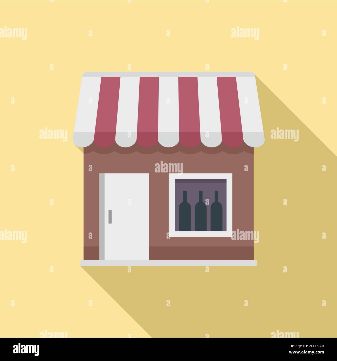 Street wine shop icon, flat style Stock Vector Image & Art - Alamy
