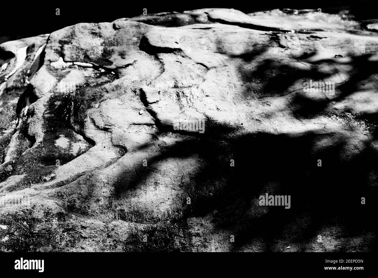 abstract shapes, shadows, and patterns in rock formations Stock Photo ...