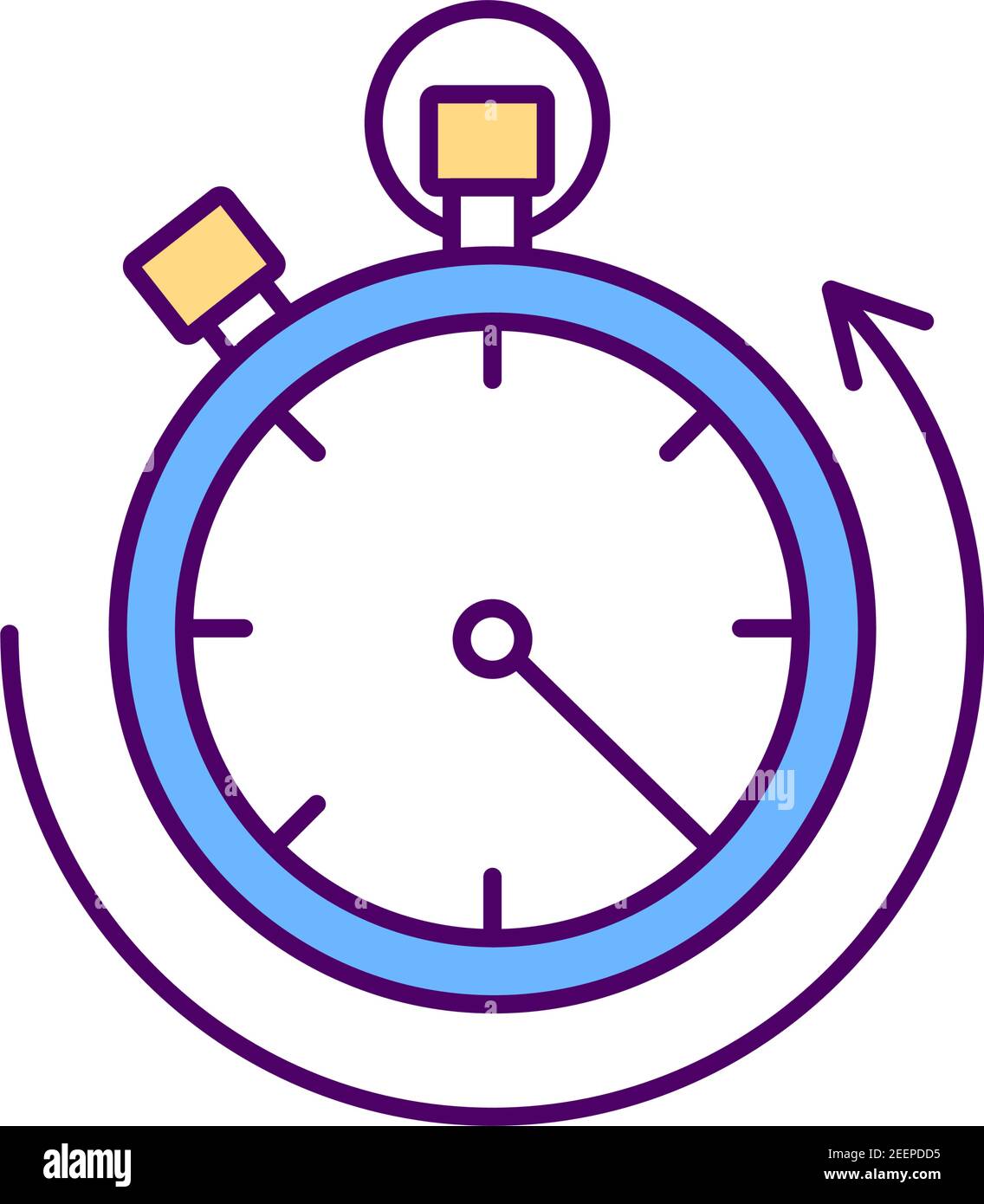 Stopwatch RGB color icon Stock Vector Image & Art - Alamy