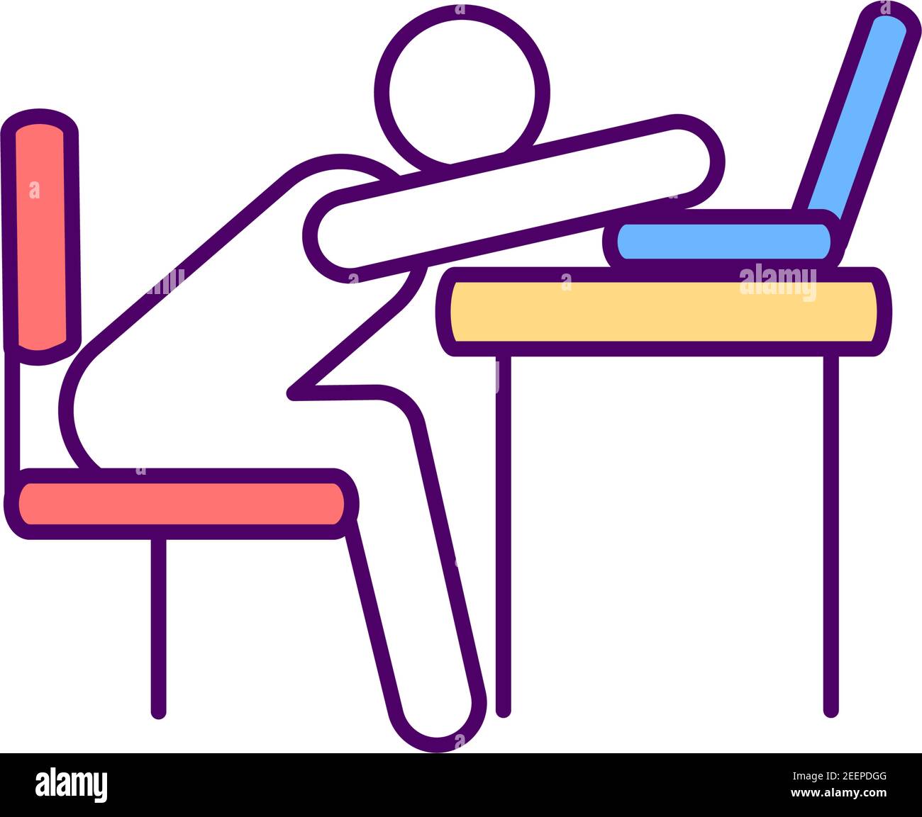Sedentary workplace behavior RGB color icon Stock Vector Image & Art ... Sedentary workplace behavior RGB color icon Stock Vector Image & Art ...