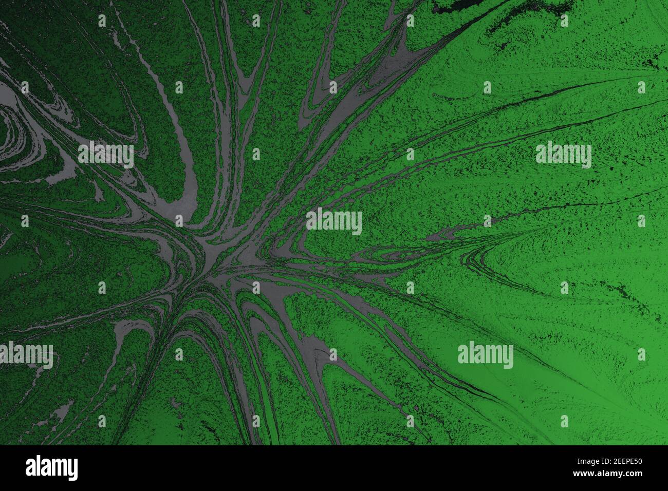 Bright green and gray fluid art pattern background Stock Photo - Alamy