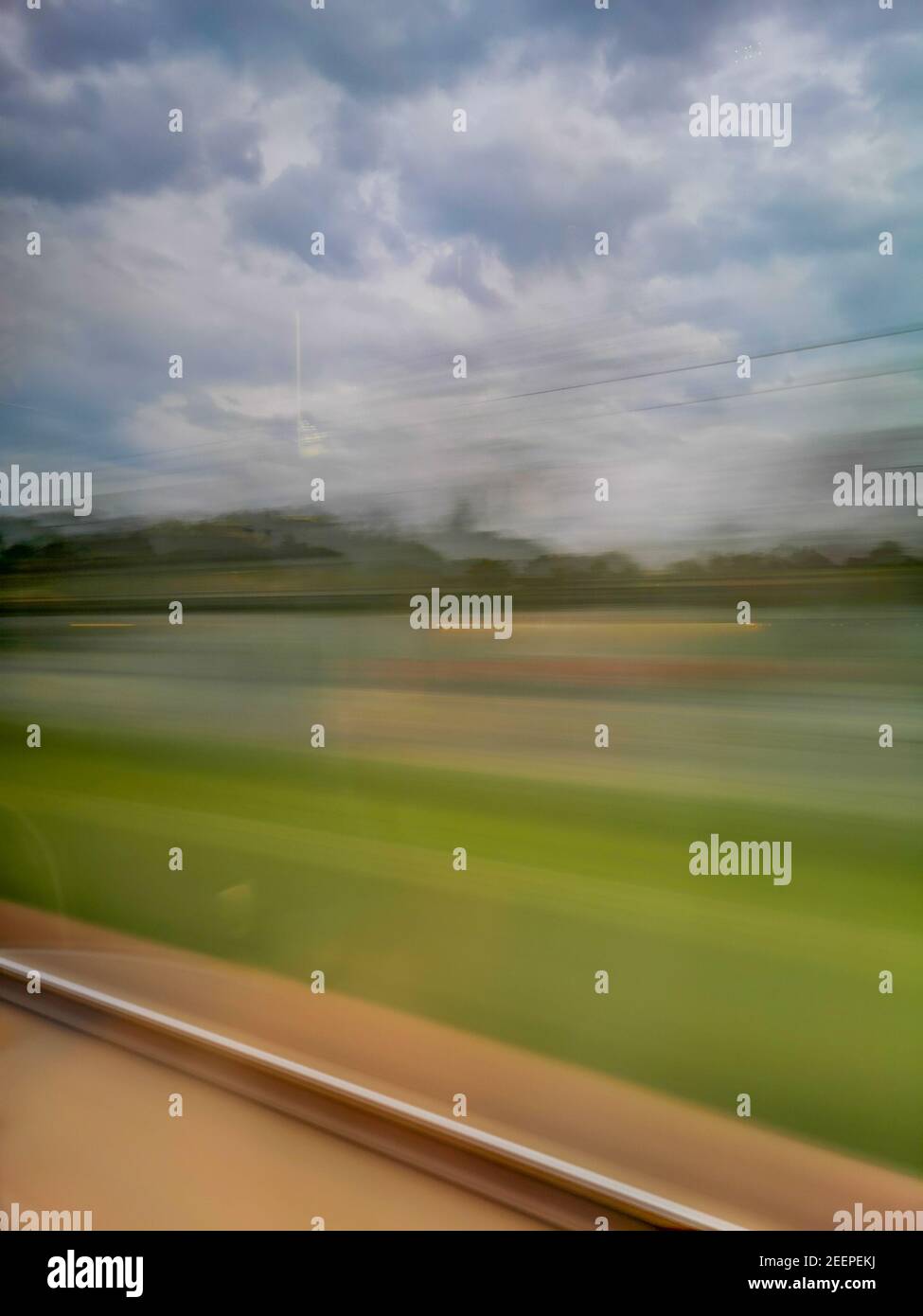 Train at night with long exposure hi-res stock photography and images ...