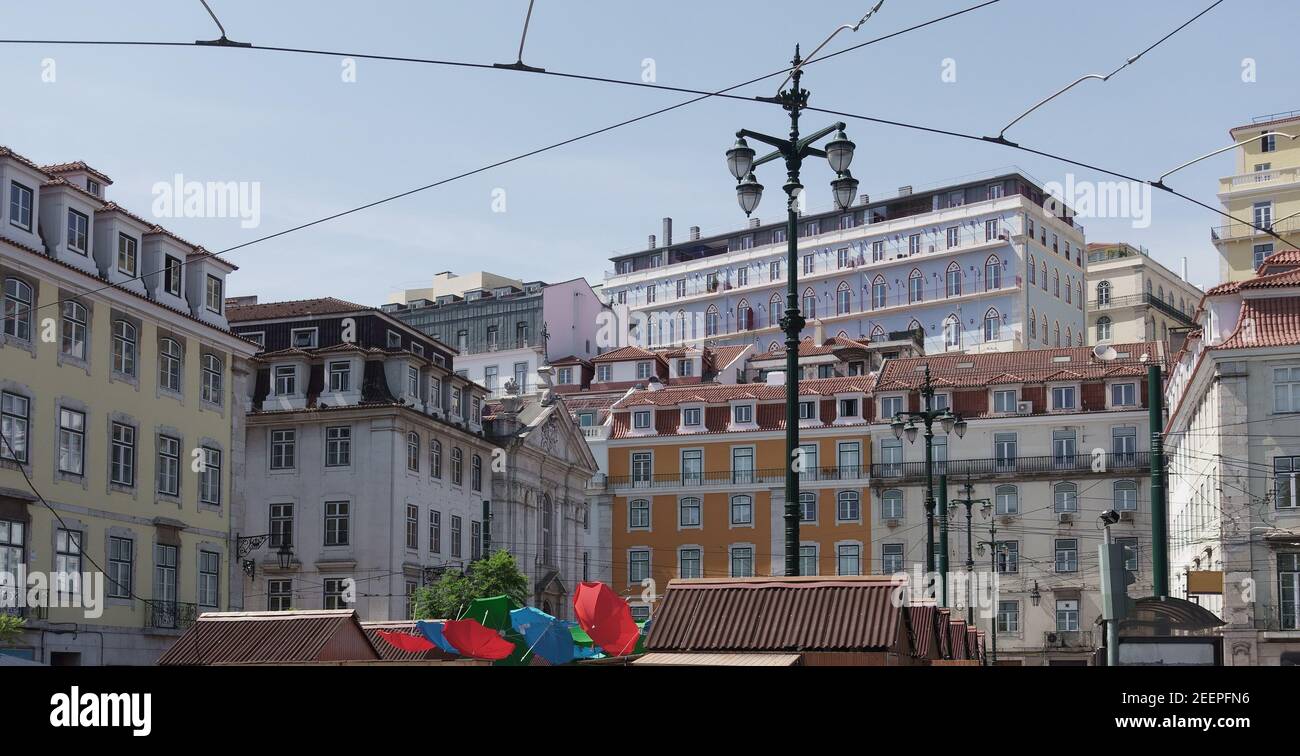 Old facades in lisbon hi-res stock photography and images - Alamy