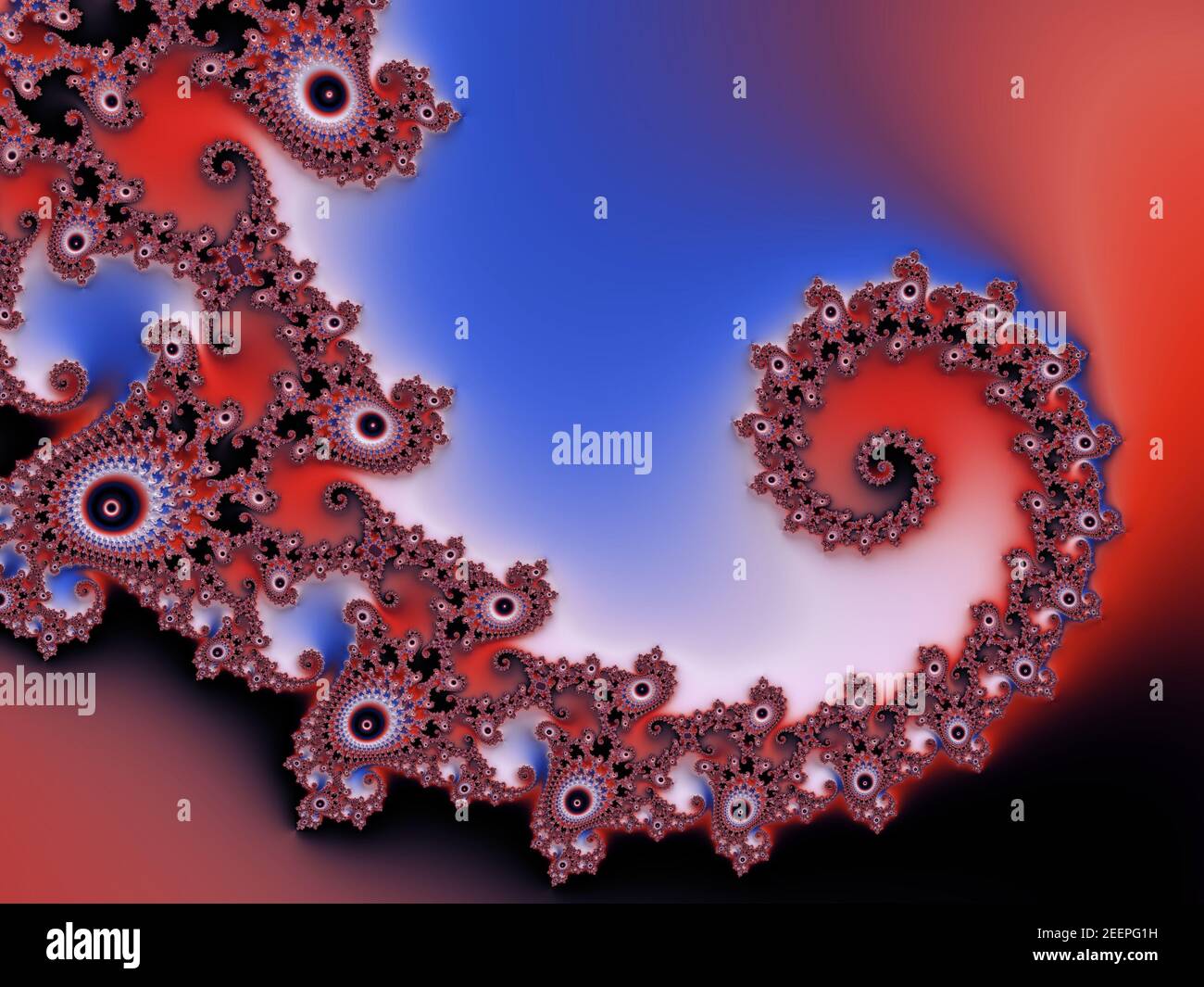 high quality 4k render of spiral fractal art wallpaper. high res ...