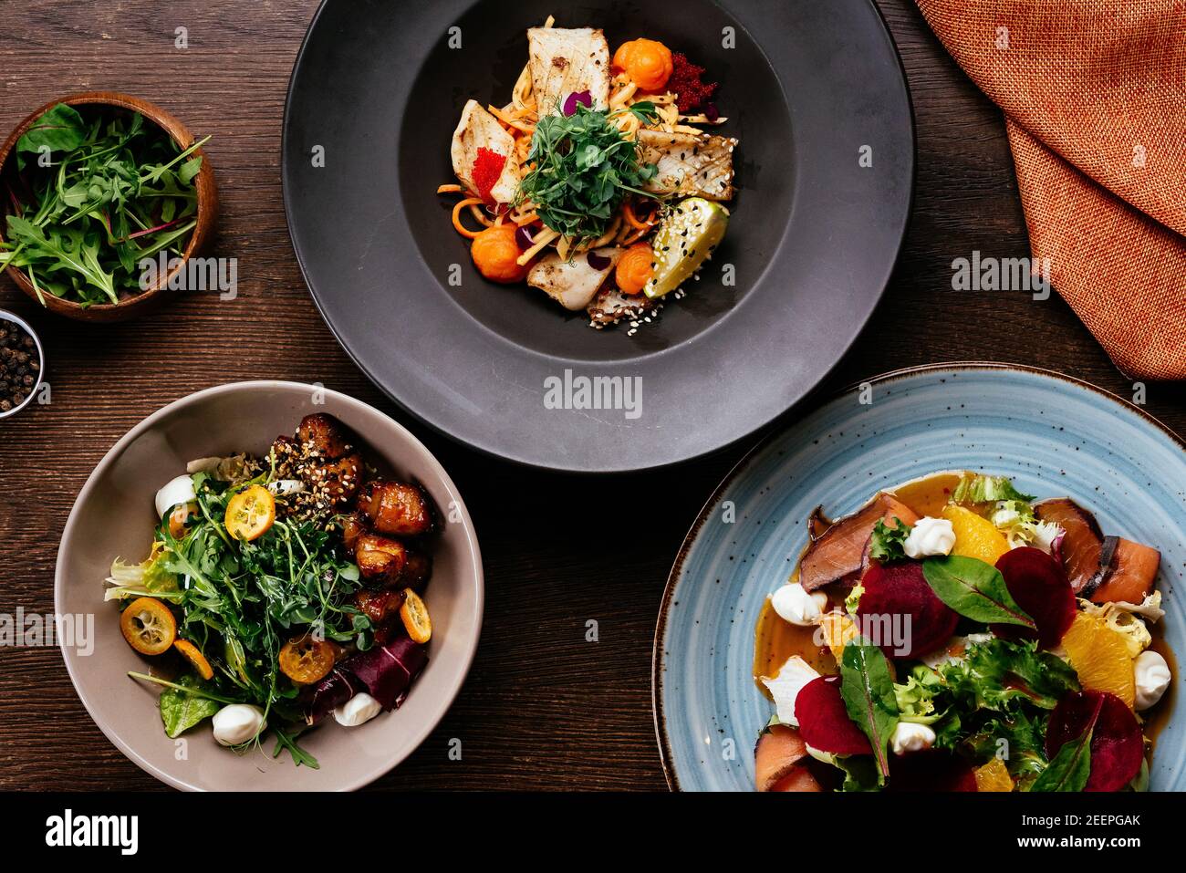 Raw squid lemon garlic hi-res stock photography and images - Alamy