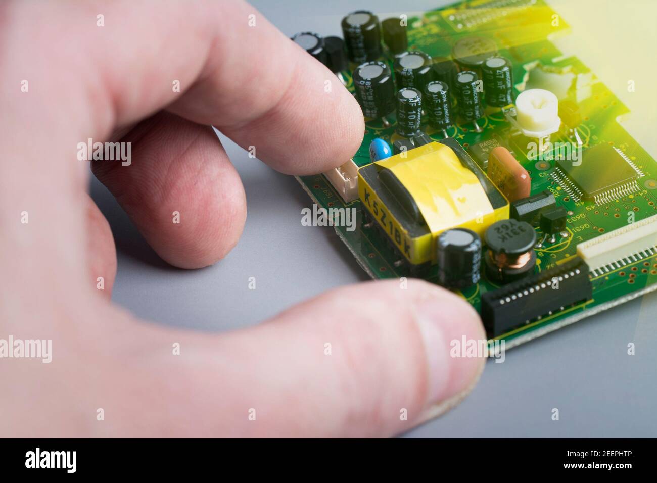 Microchip production factory technician hi-res stock photography and ...