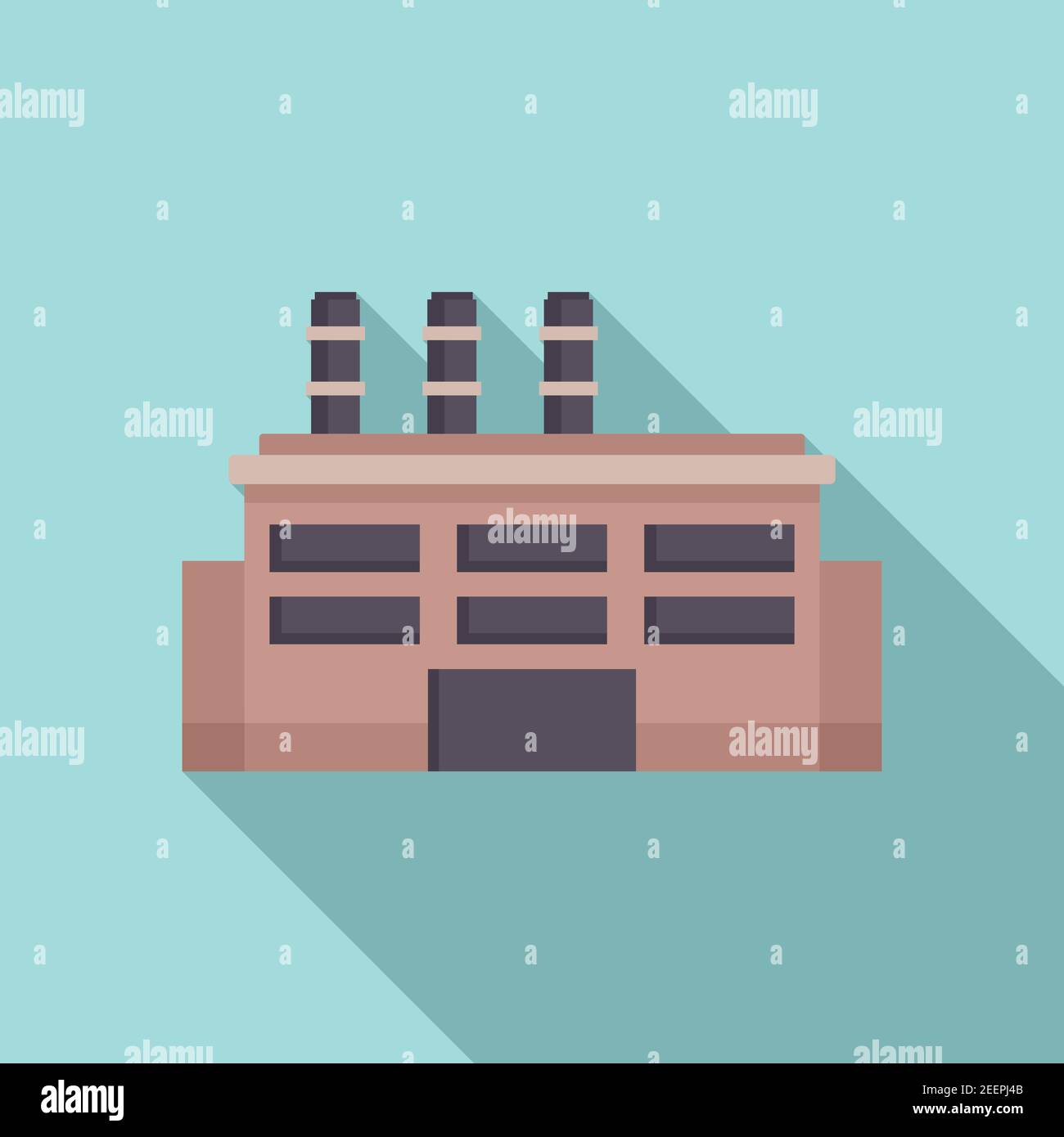 Waste recycle factory icon, flat style Stock Vector Image & Art - Alamy