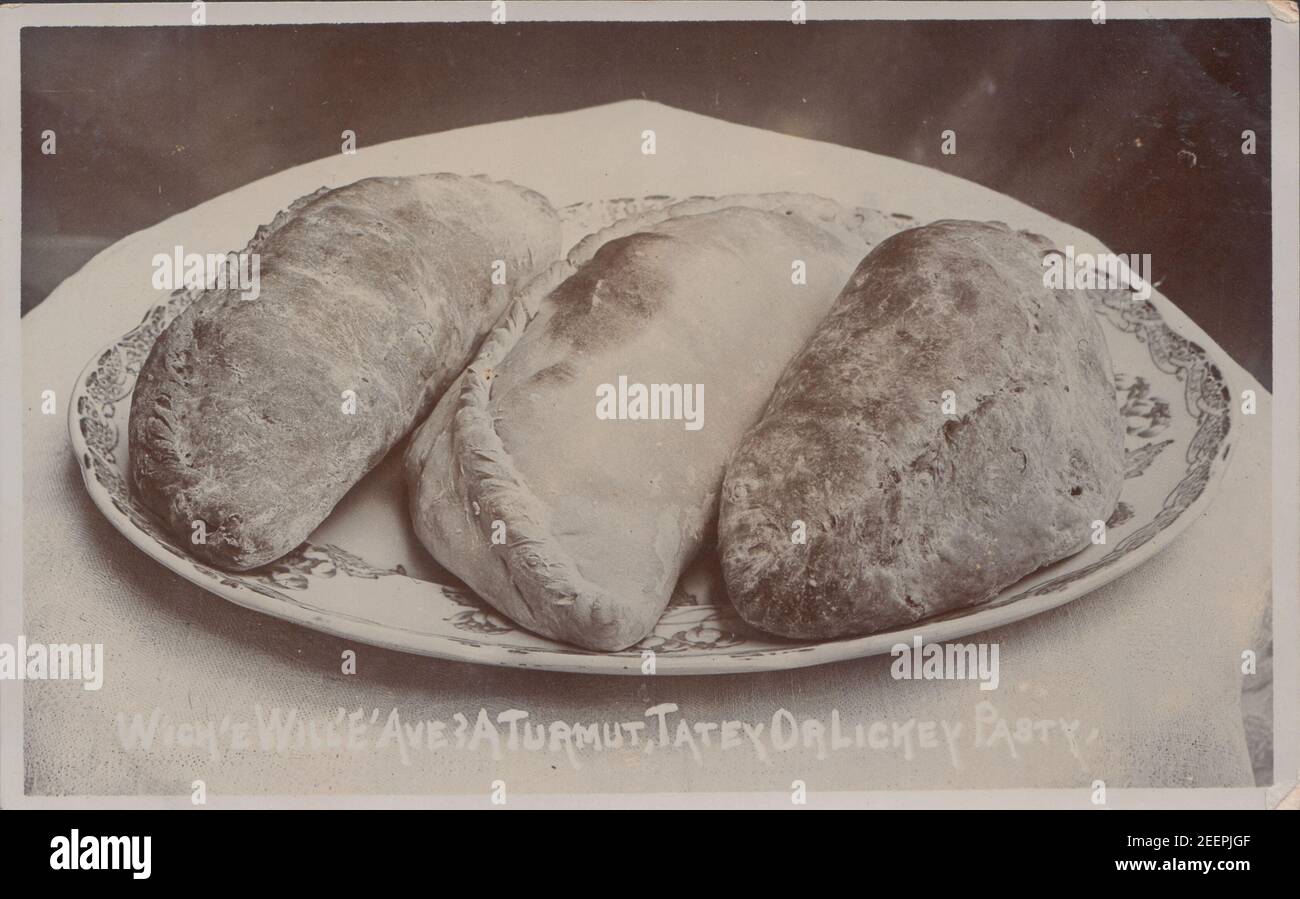 Vintage Early 20th Century Photographic Postcard Showing Three Cornish ...