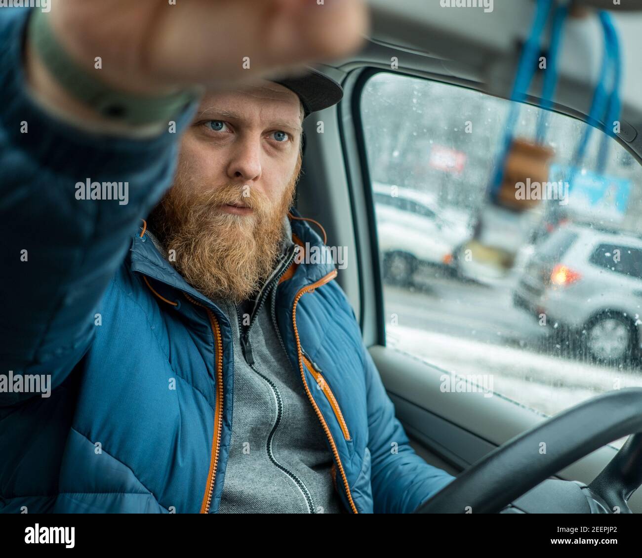 Driving fast in car dashboard hi-res stock photography and images - Alamy