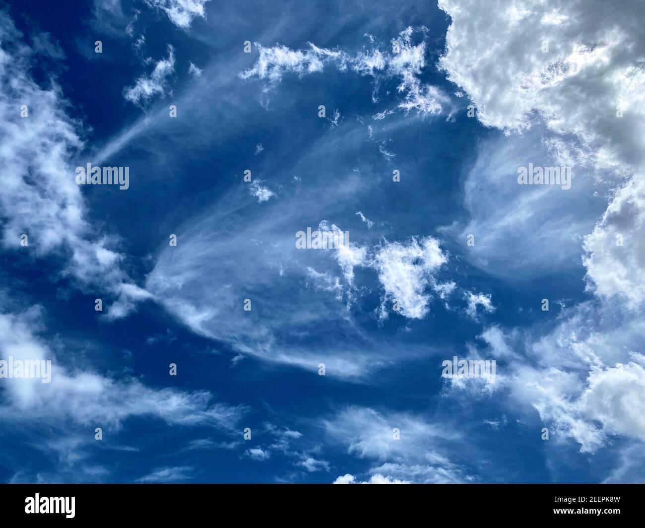 scenic blue sky with clouds in portugal Stock Photo - Alamy