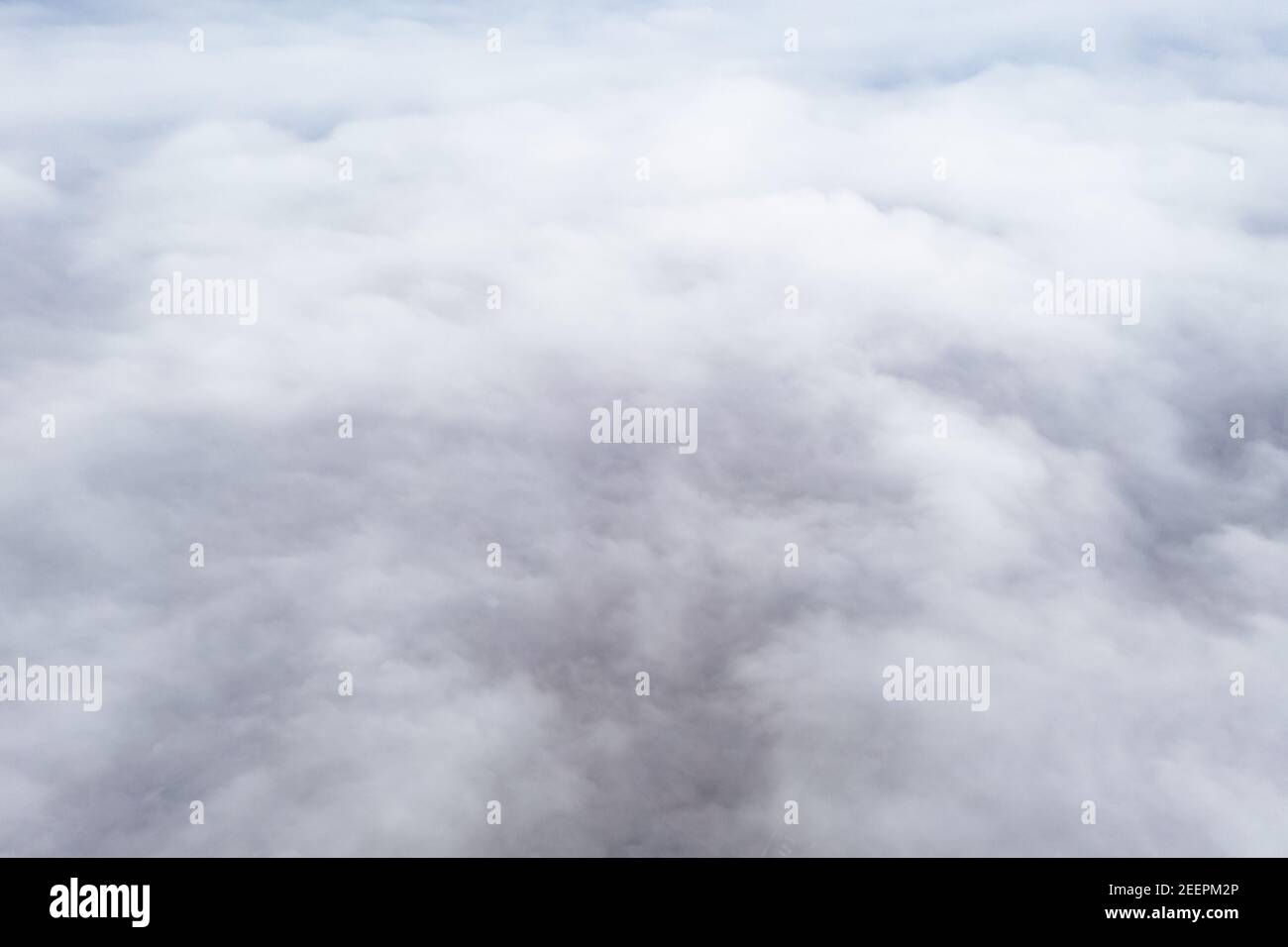 The texture of the misty rain clouds is the view from the cockpit ...