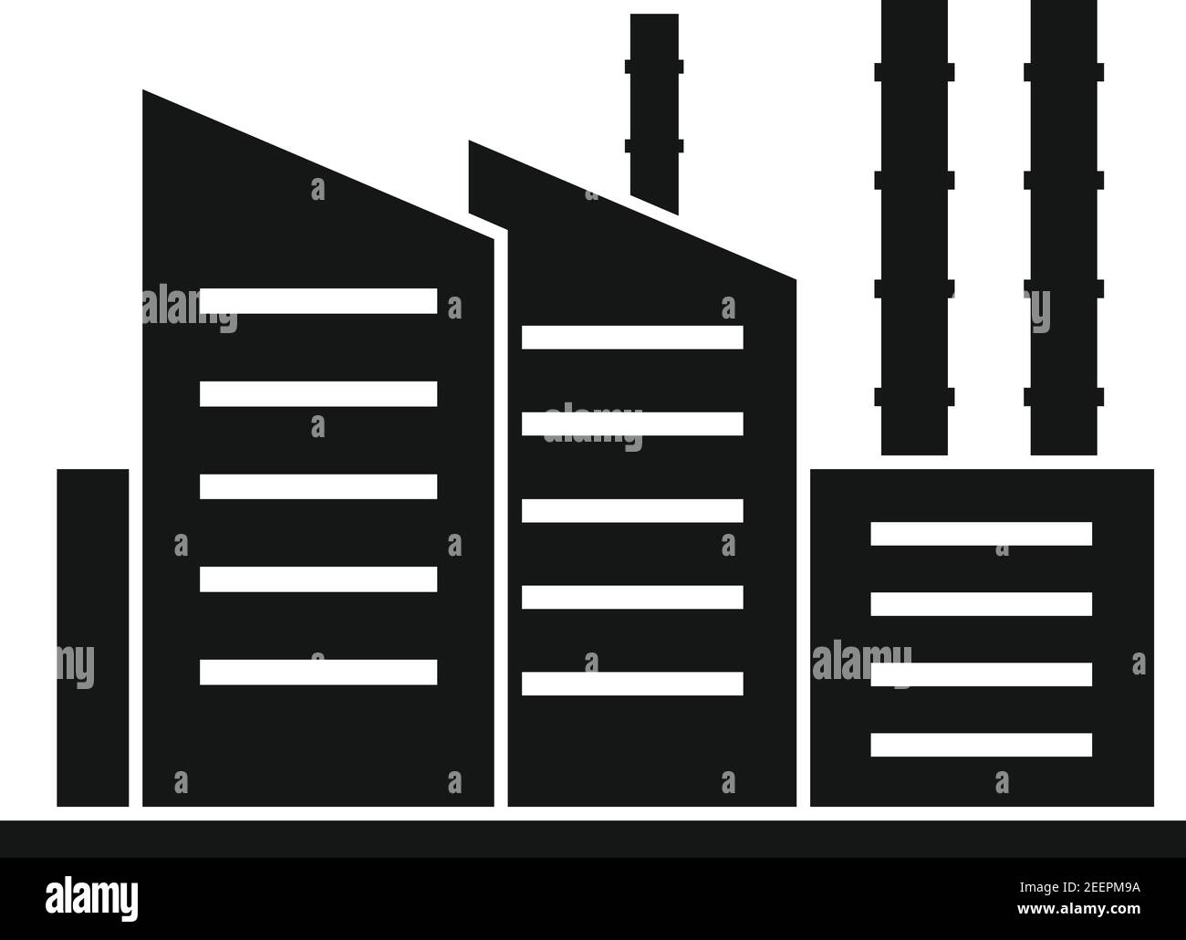Eco recycle factory icon, simple style Stock Vector Image & Art - Alamy