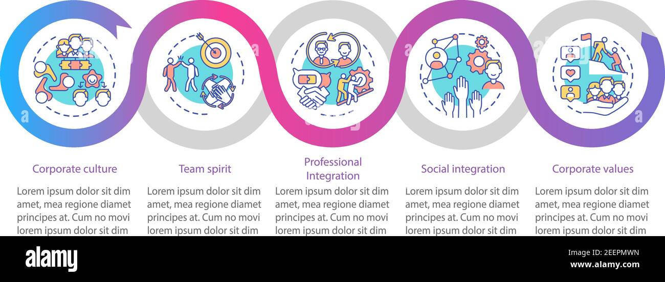 Corporate values vector infographic template Stock Vector Image & Art ...