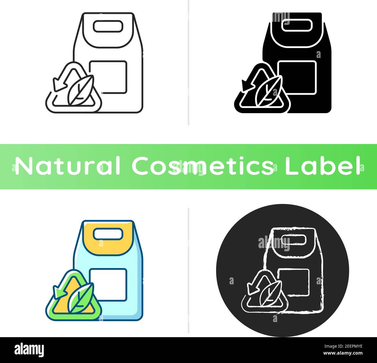 Biodegradable packaging icon Stock Vector Image & Art - Alamy