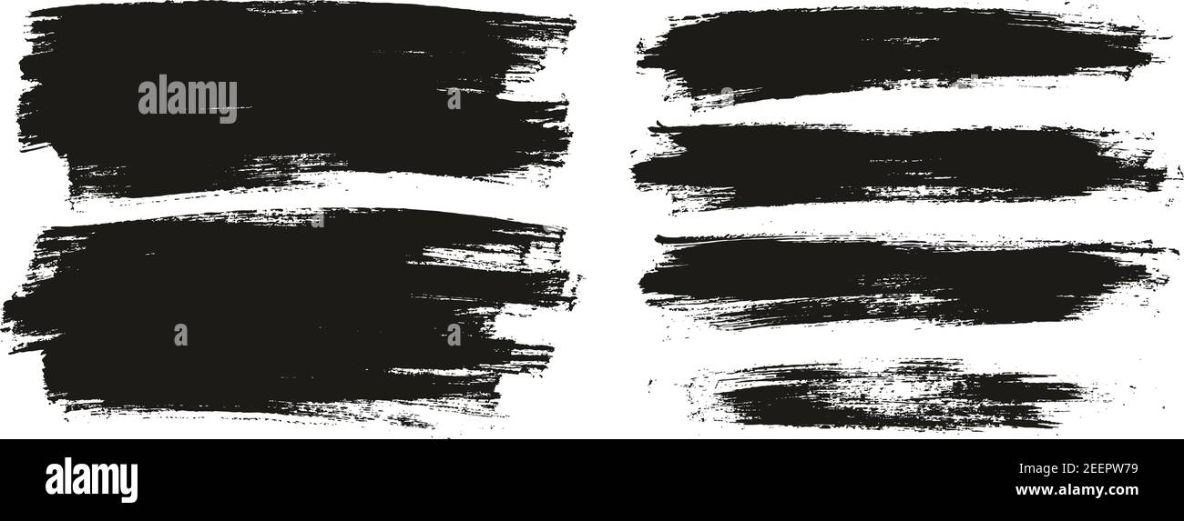 Flat Paint Brush Thin Full Background High Detail Abstract Vector ...