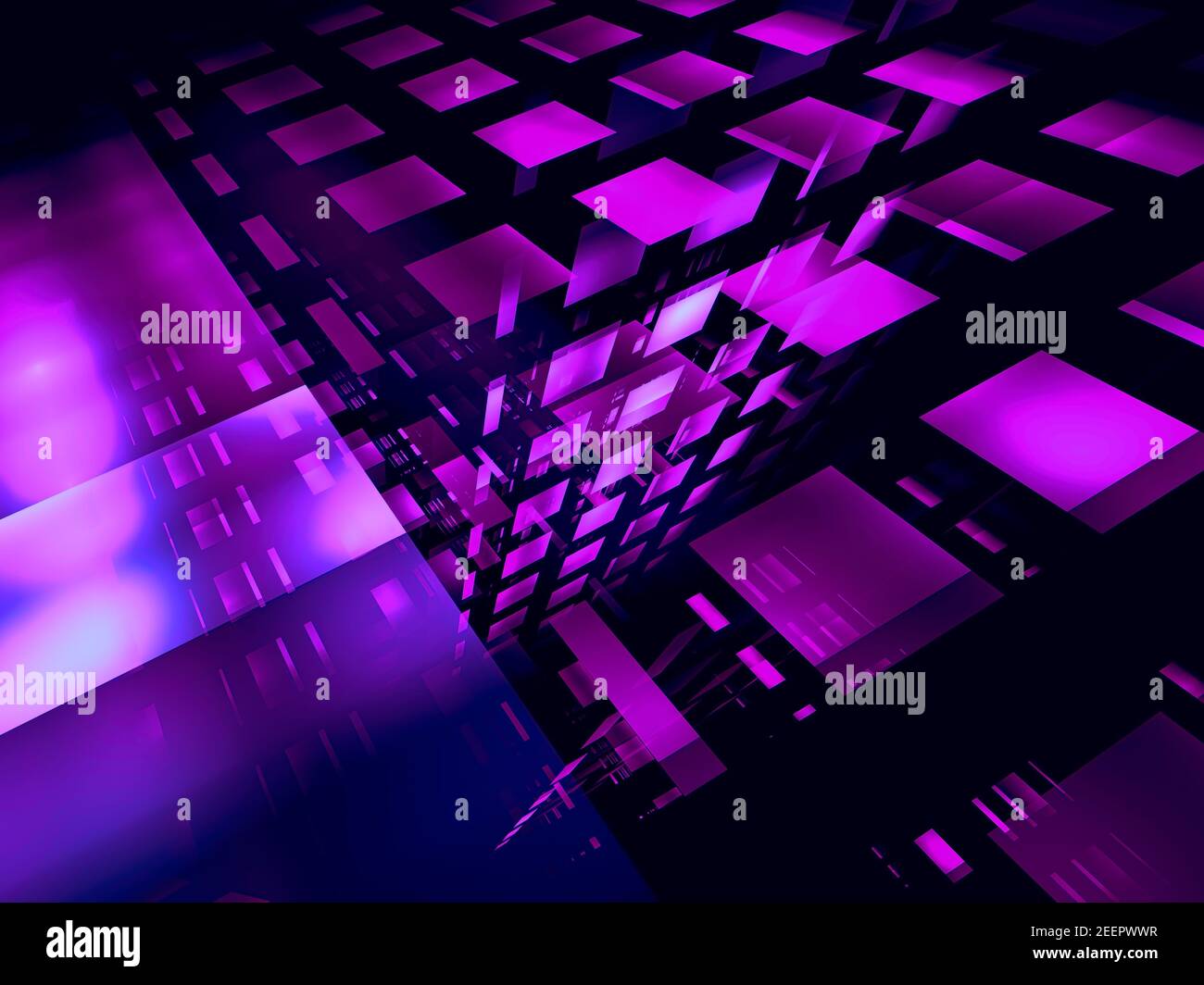 Abstract geometric background of cubes with perspective effect - 3d ...