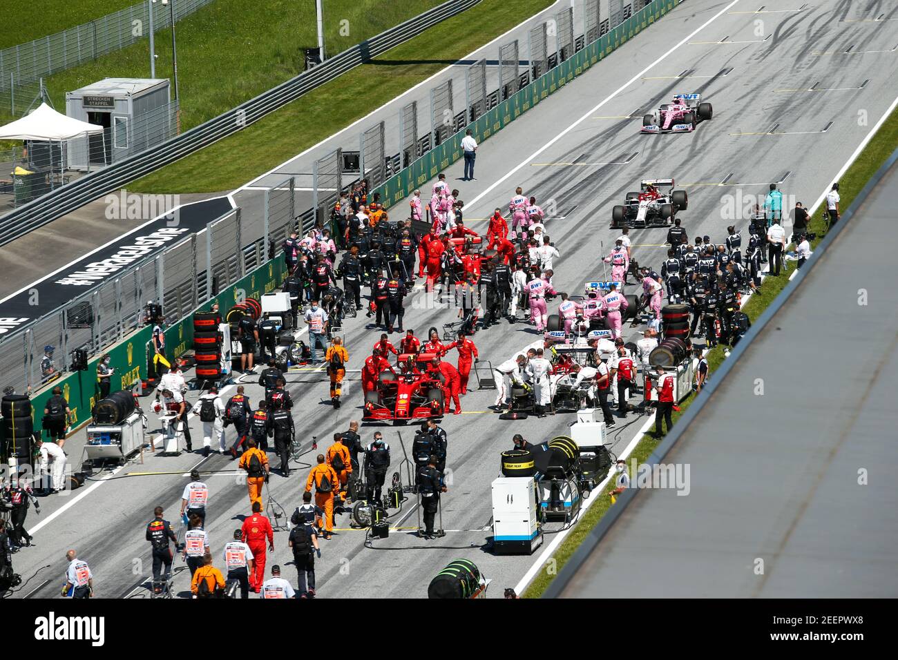 starting grid, grille de depart, during the Formula 1 Rolex Grosser ...