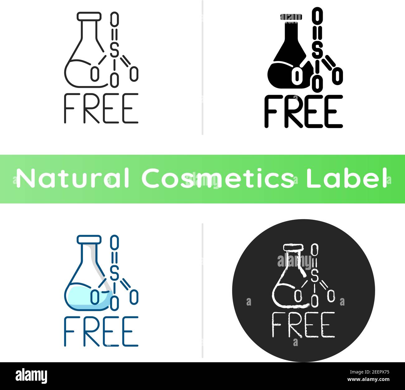 Sulfate free icon Stock Vector Image & Art - Alamy