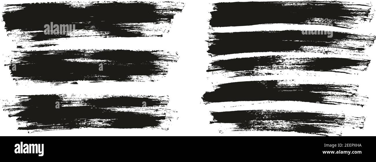 Flat Paint Brush Thin Full Background High Detail Abstract Vector ...