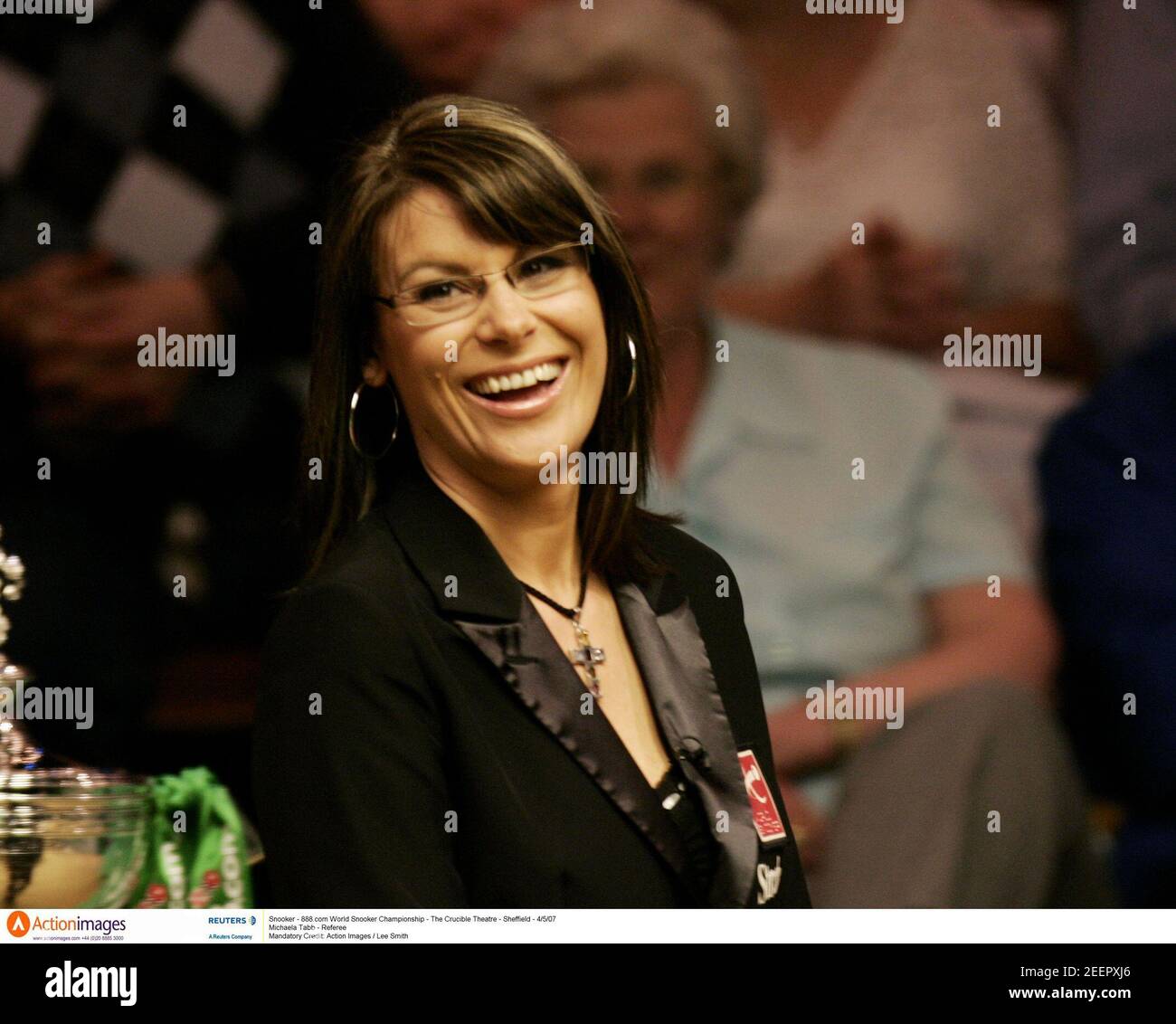 Michaela Tabb Snooker Referee Crucible High Resolution Stock ...