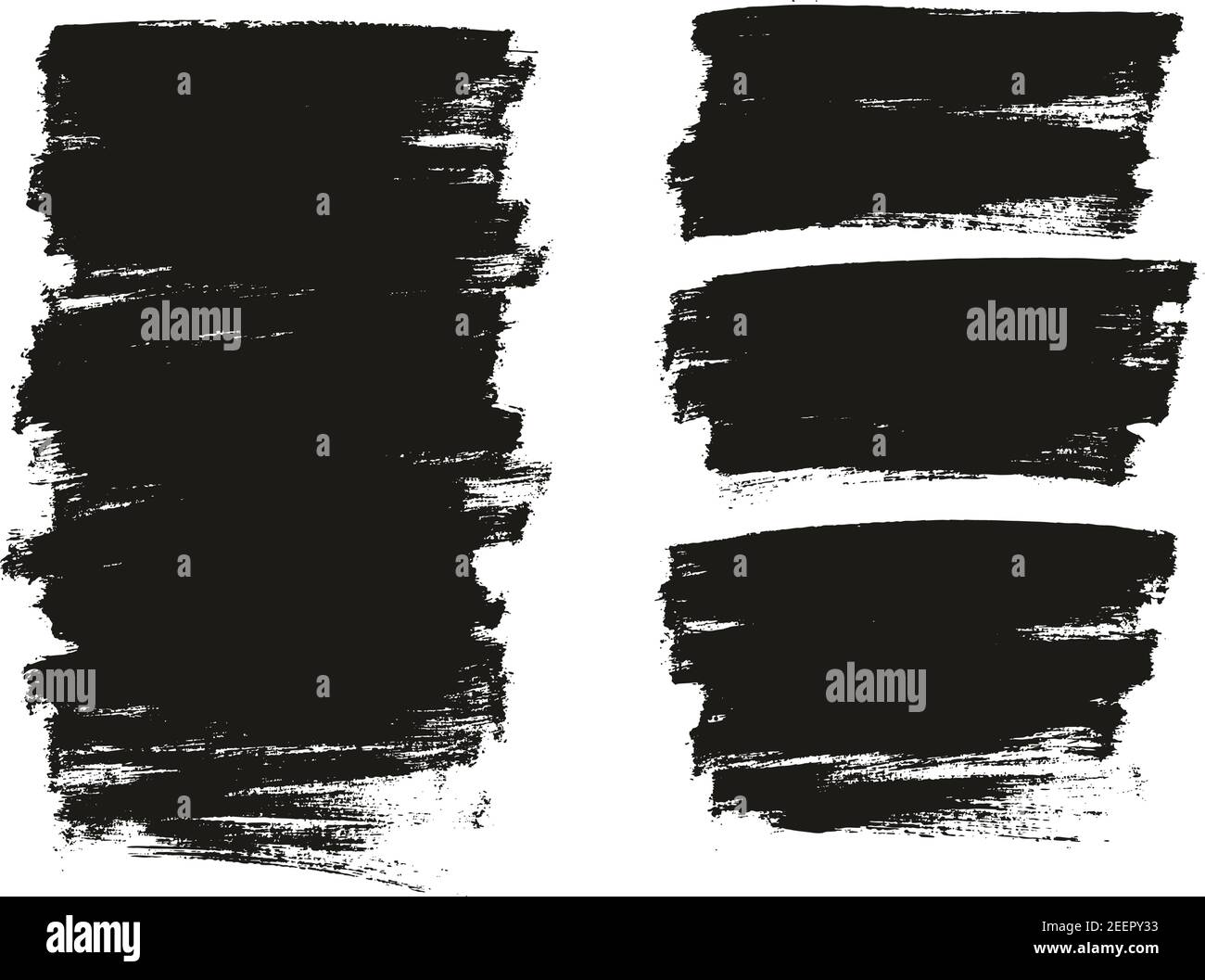 Flat Paint Brush Thin Full Background High Detail Abstract Vector ...