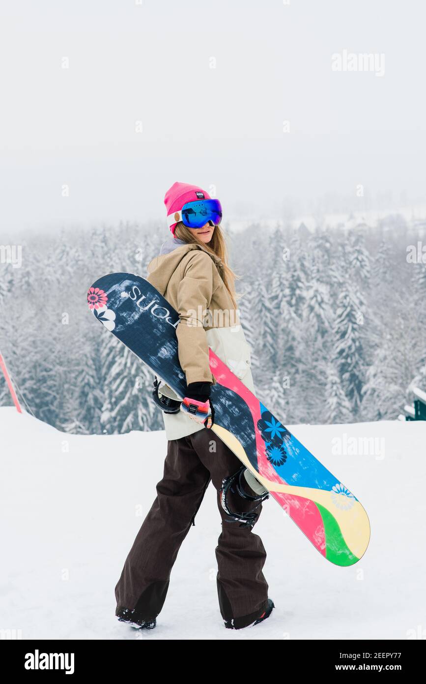 Girl Snowboarding Photography