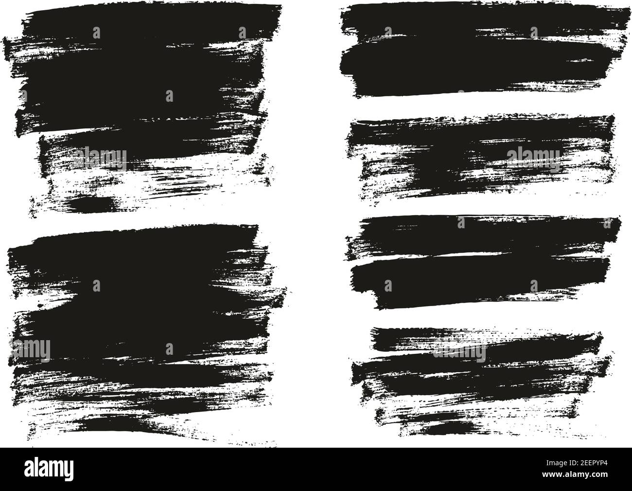 Flat Paint Brush Thin Full Background High Detail Abstract Vector ...