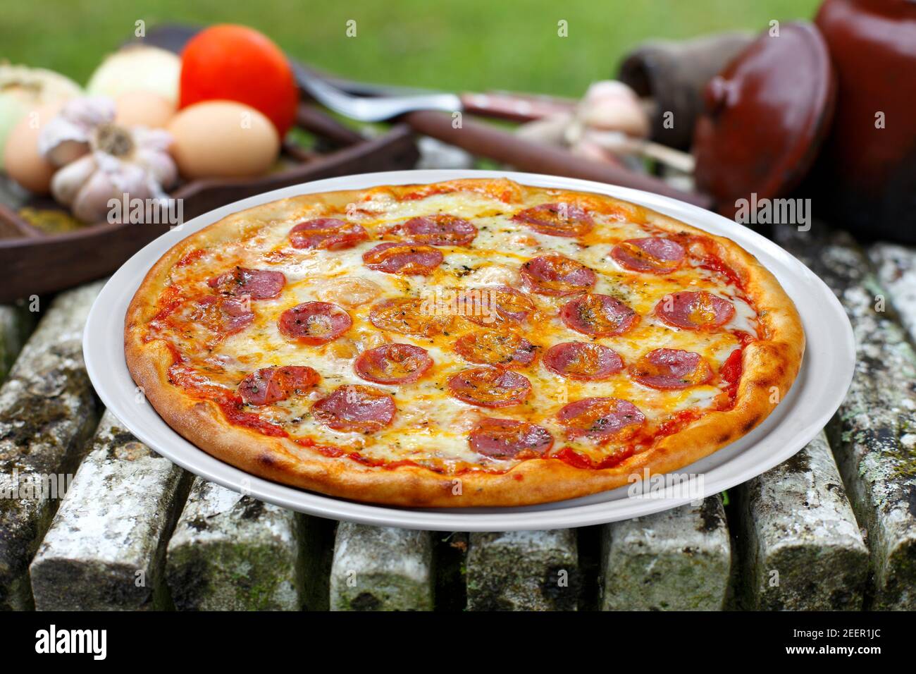 Pizza pepperoni Stock Photo - Alamy