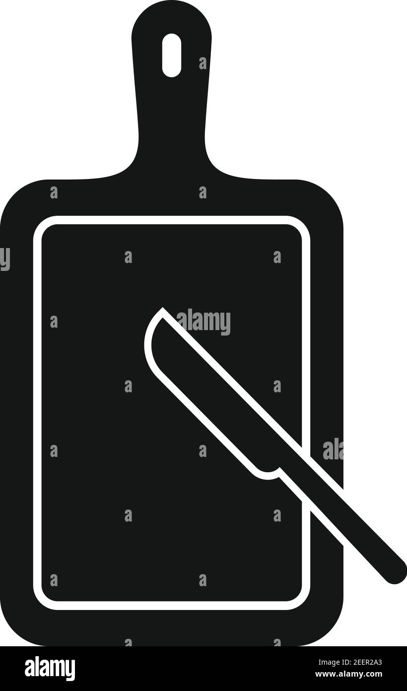 Cutting board icon, simple style Stock Vector Image & Art - Alamy