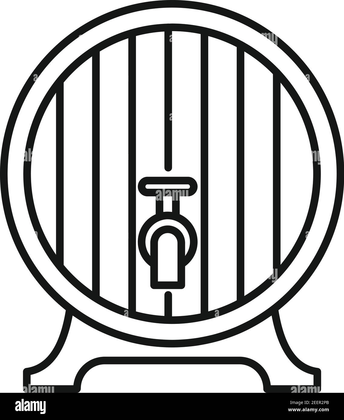 Wood cask tap isolated Stock Vector Images - Alamy