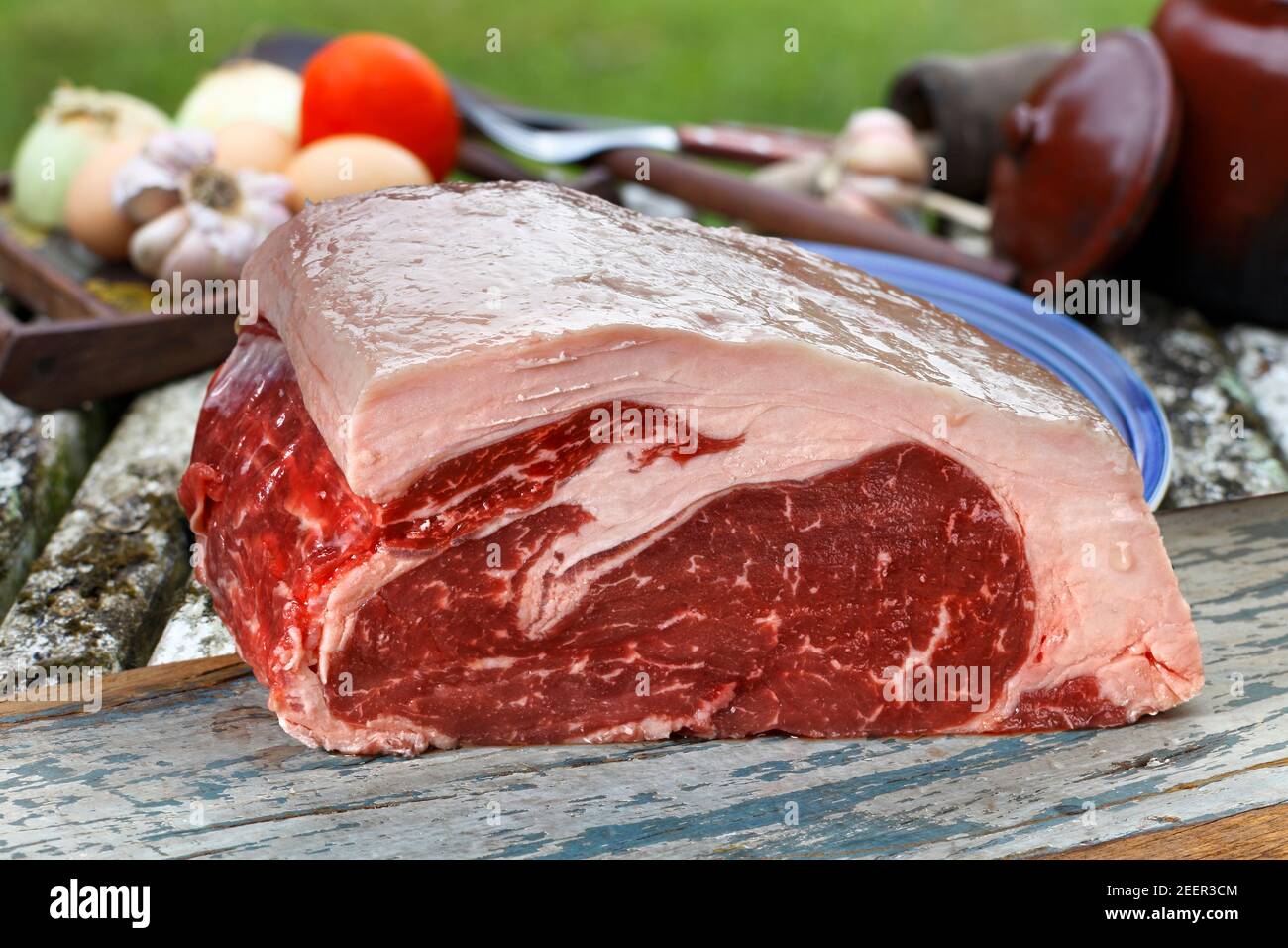 Raw beef steak Stock Photo - Alamy