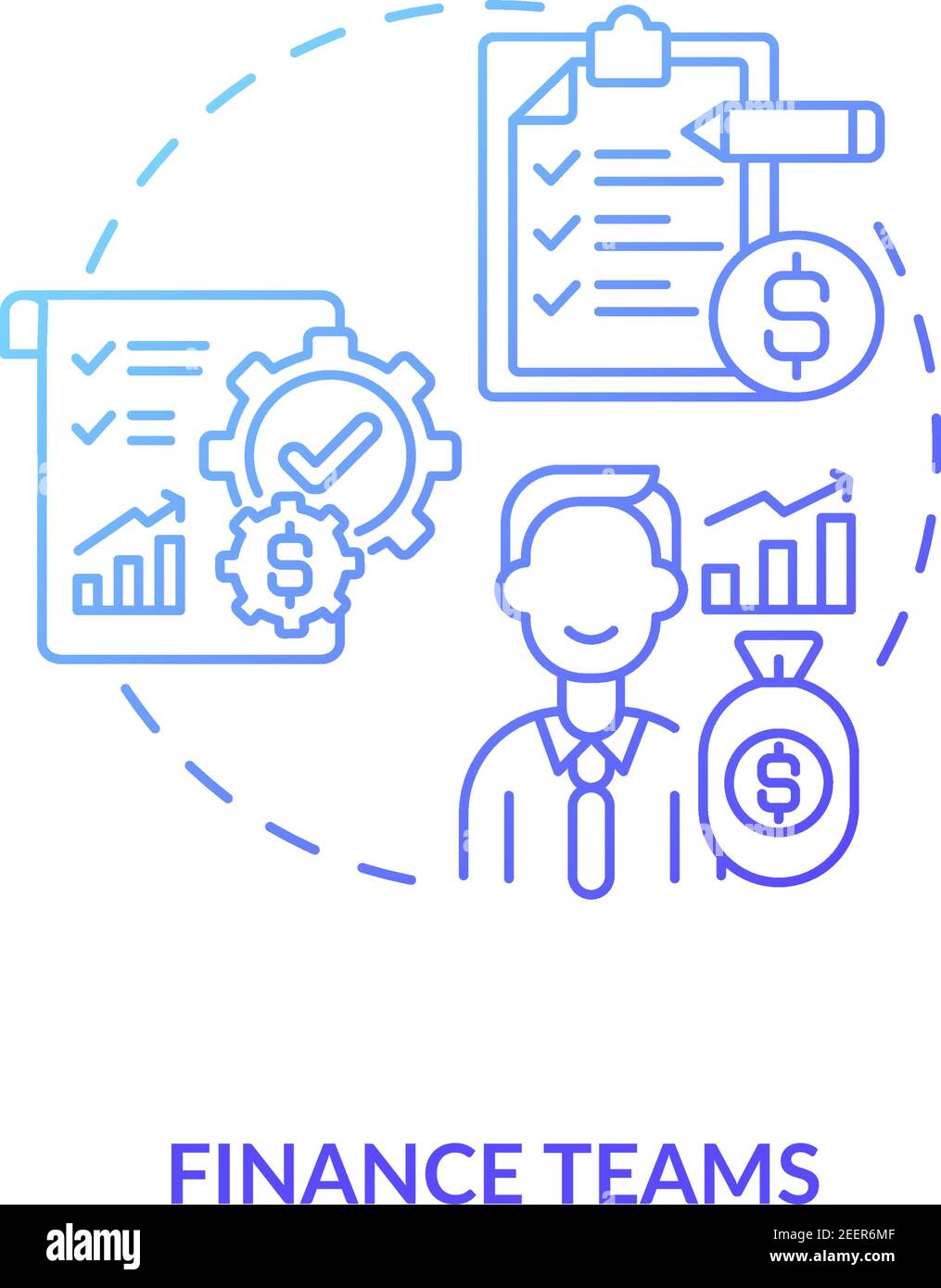 Finance teams concept icon Stock Vector Image & Art - Alamy