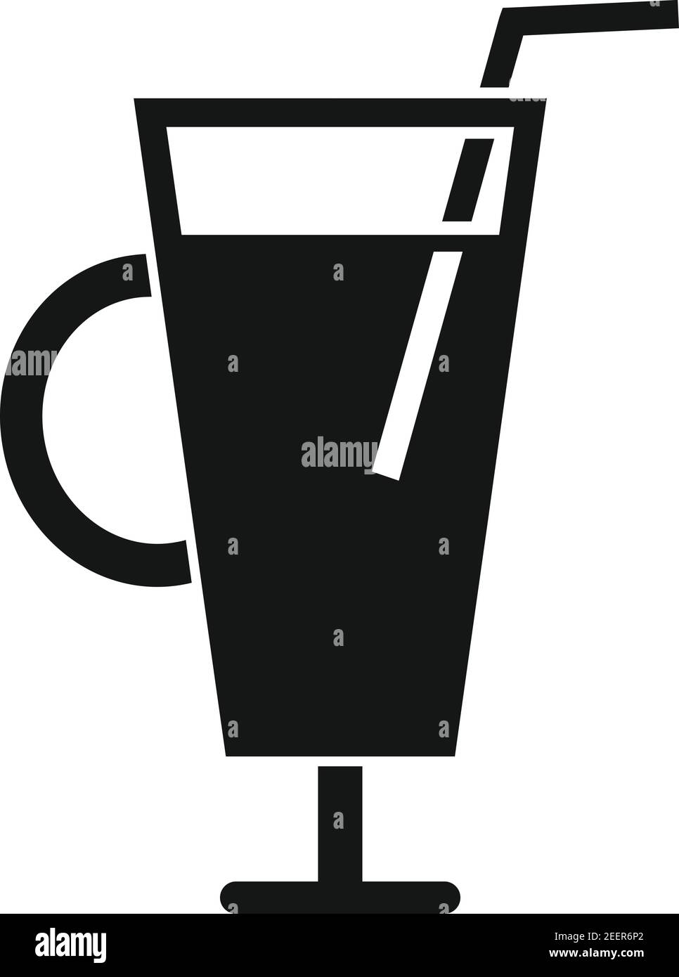 Drink latte icon, simple style Stock Vector Image & Art - Alamy