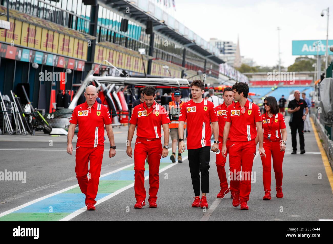 LECLERC Charles (mco), Scuderia Ferrari SF1000, CLEAR Jock (gbr), Race Engineer of Charles ...